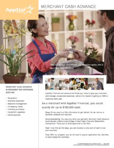 Merchant Cash Advance Flyer-AppStar | Appstar
